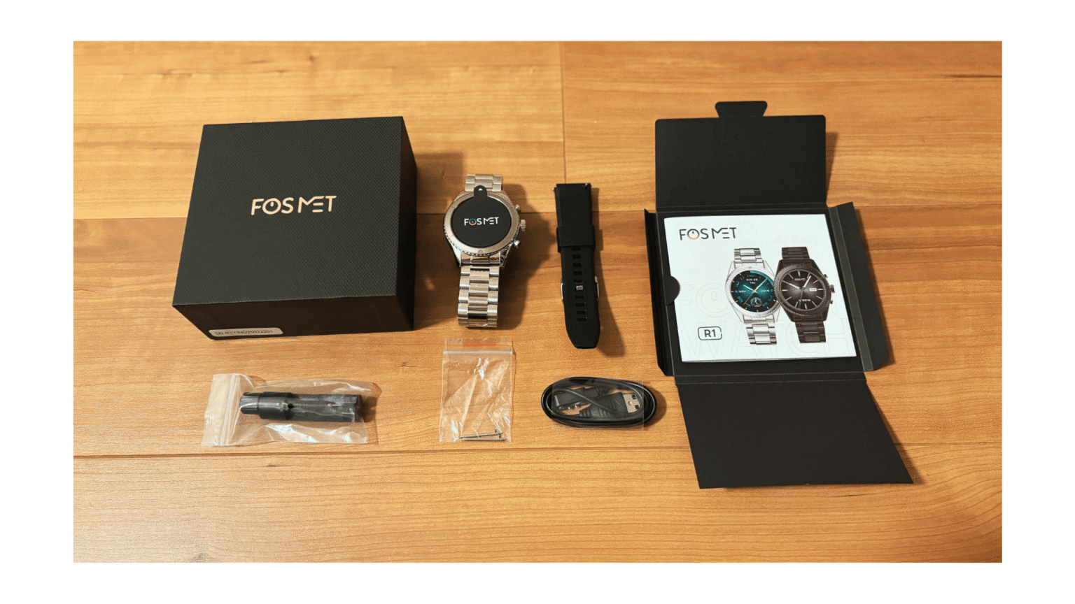 コスパ最強！FOSMET R1オススメスマートウォッチレビュー！機能、使い方を徹底解説 | Haiao